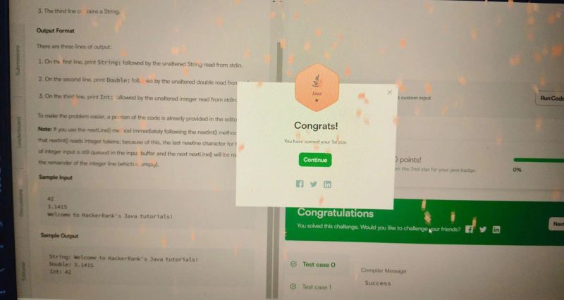 #java #codingjourney #hackerrank #keeplearning | Niranjana T #java #codingjourney #hackerrank #keeplearning | Niranjana T