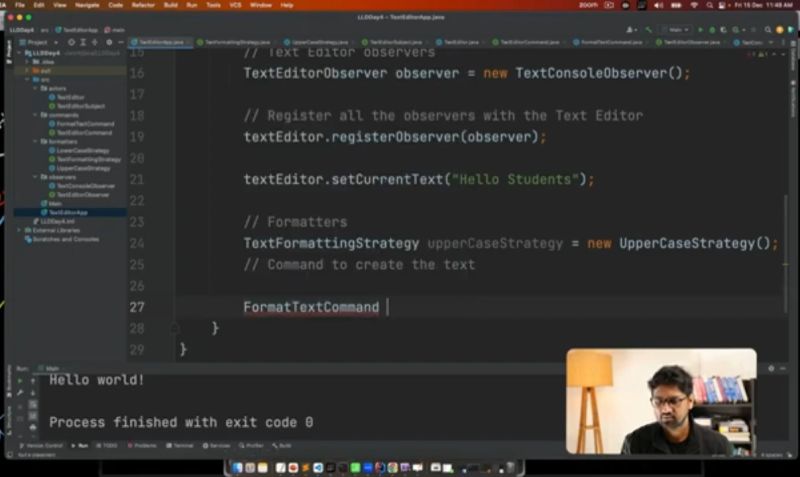 Learned about behavioral design patterns from Vishwa Mohan sir | Tushar ... Learned about behavioral design patterns from Vishwa Mohan sir | Tushar ...