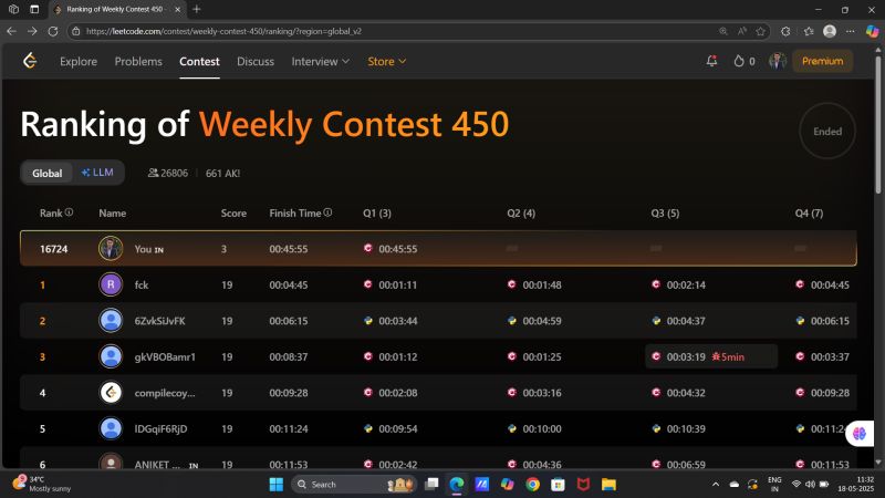 #contest2 #leetcode #codingcontest | Aadarsh Shrivastava #contest2 #leetcode #codingcontest | Aadarsh Shrivastava