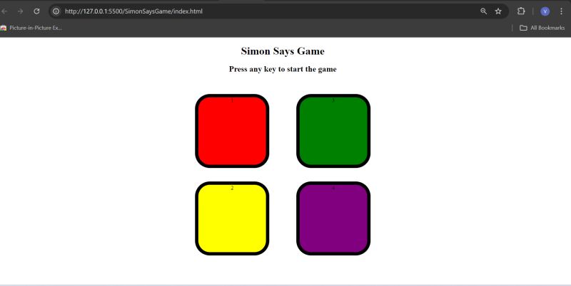 Vishal Dixit on LinkedIn: 🚀 Built a Simon Says Game with JavaScript! 🎮 ... Vishal Dixit on LinkedIn: 🚀 Built a Simon Says Game with JavaScript! 🎮 ...