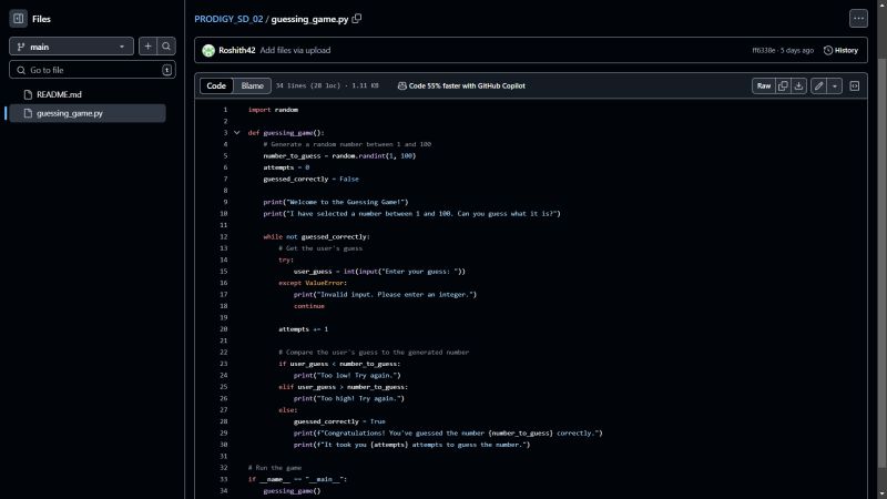 Sai Roshith on LinkedIn: #python #coding #gamedevelopment # ... Sai Roshith on LinkedIn: #python #coding #gamedevelopment # ...