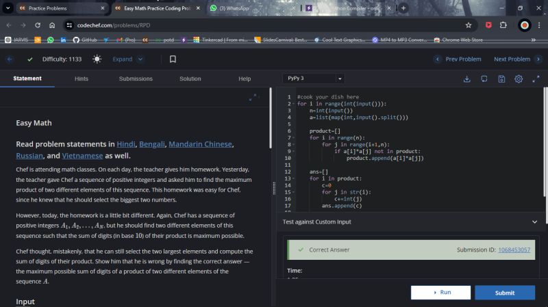 Aayush Talukdar on LinkedIn: #codechef #codingchallenge #pythoncoding # ... Aayush Talukdar on LinkedIn: #codechef #codingchallenge #pythoncoding # ...