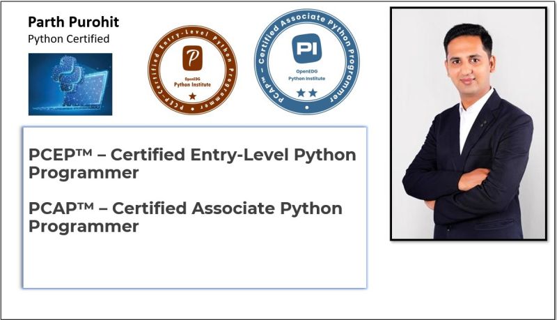 Parth Purohit on LinkedIn: #pcap #python #certifiedprofessional # ... Parth Purohit on LinkedIn: #pcap #python #certifiedprofessional # ...