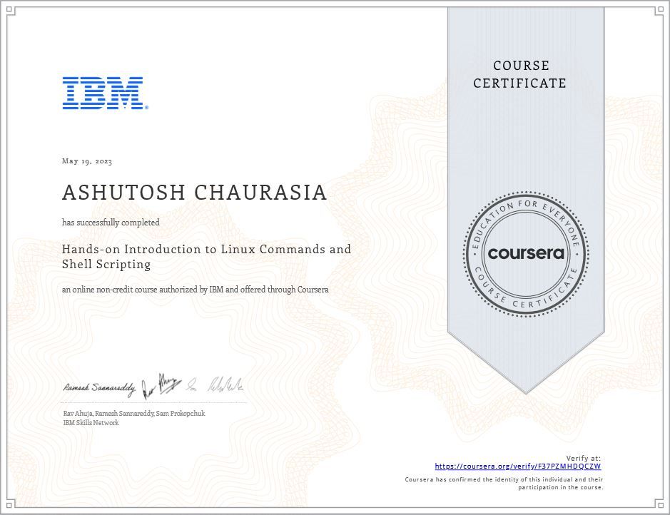 I’m happy to share that I’ve obtained a new certification: Hands-on ... I’m happy to share that I’ve obtained a new certification: Hands-on ...