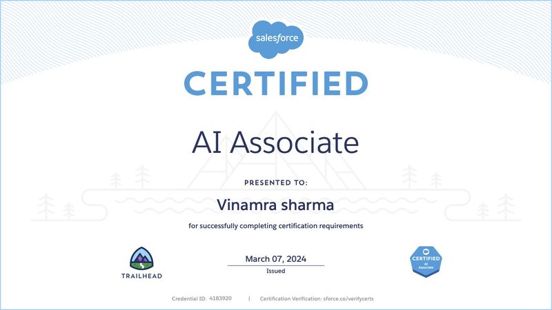 Vinamra Sharma on LinkedIn: I’m happy to share that I’ve obtained a new ... Vinamra Sharma on LinkedIn: I’m happy to share that I’ve obtained a new ...