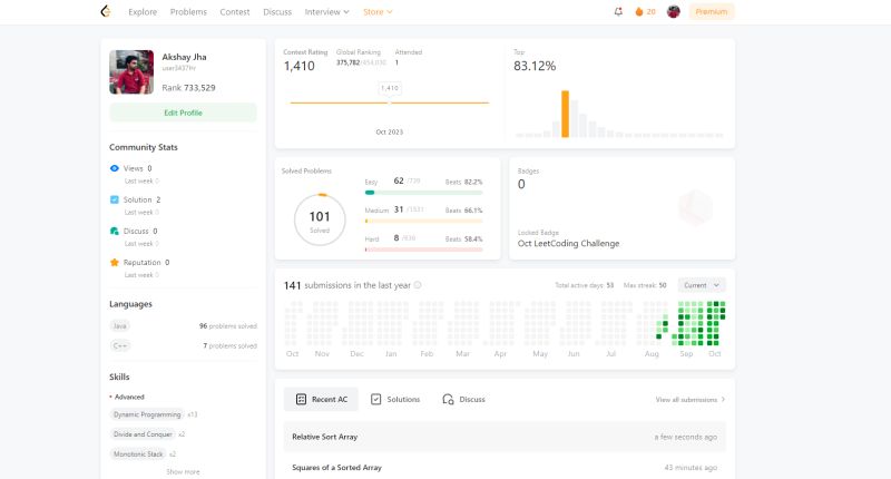 Resolved 100Questions on LeetCode | Akshay Jha posted on the topic ... Resolved 100Questions on LeetCode | Akshay Jha posted on the topic ...