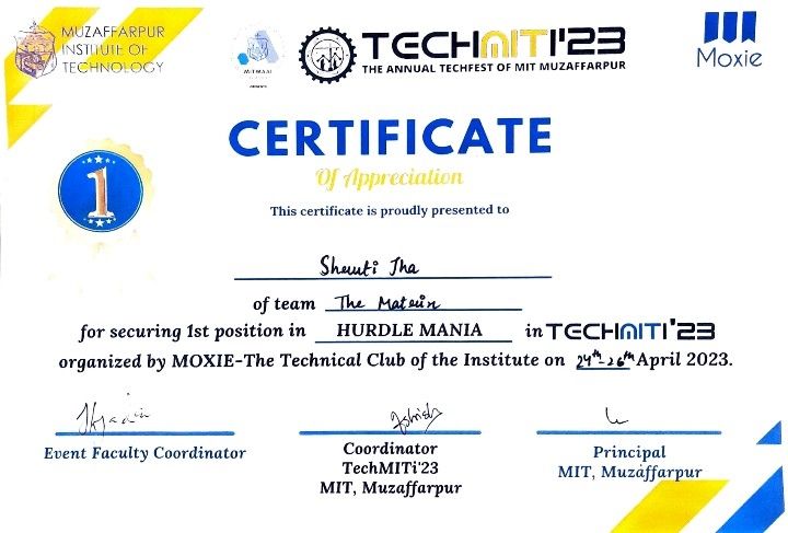 #moxie #techmiti_23 #mit_muzaffarpur | Shruti Jha #moxie #techmiti_23 #mit_muzaffarpur | Shruti Jha