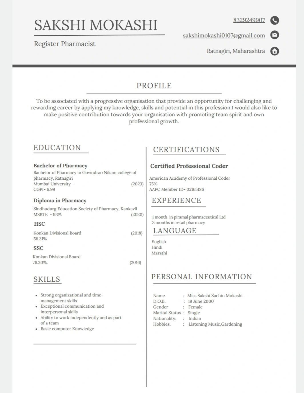 sakshi Mokashi posted on LinkedIn sakshi Mokashi posted on LinkedIn