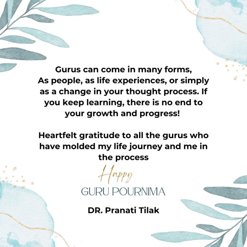 Dr. Pranati Rohit Tilak posted on LinkedIn Dr. Pranati Rohit Tilak posted on LinkedIn