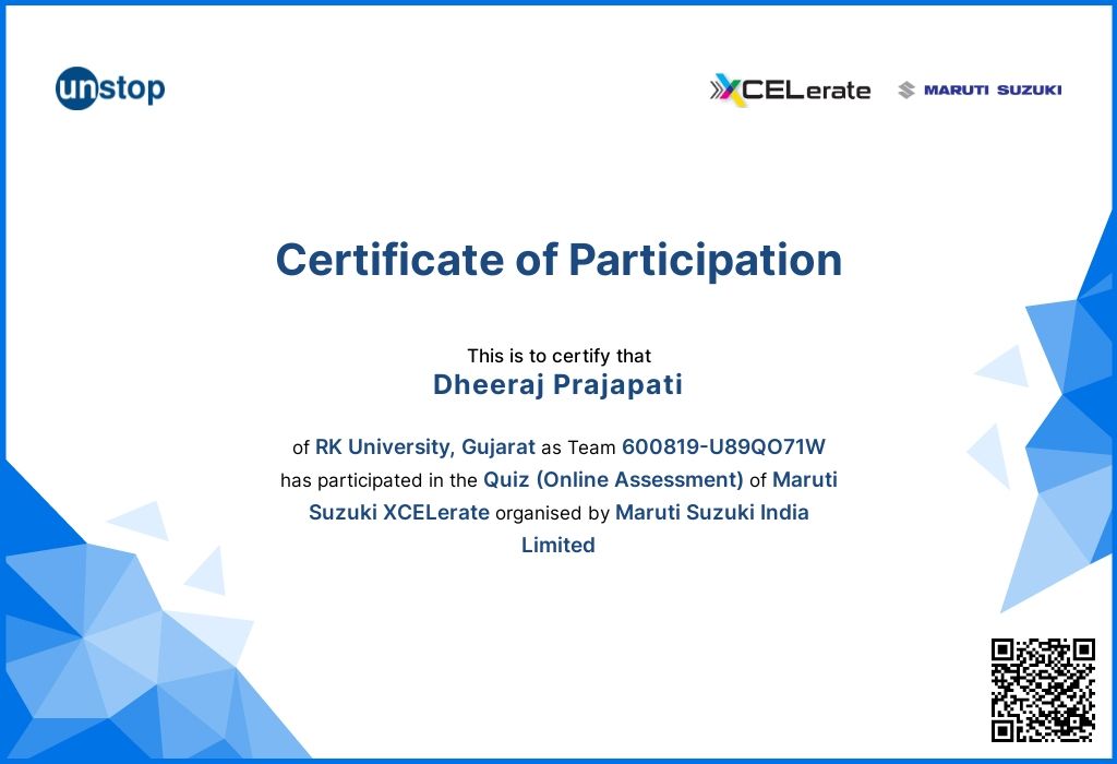 Dheeraj Prajapati on LinkedIn: #marutisuzuki #quiz Dheeraj Prajapati on LinkedIn: #marutisuzuki #quiz