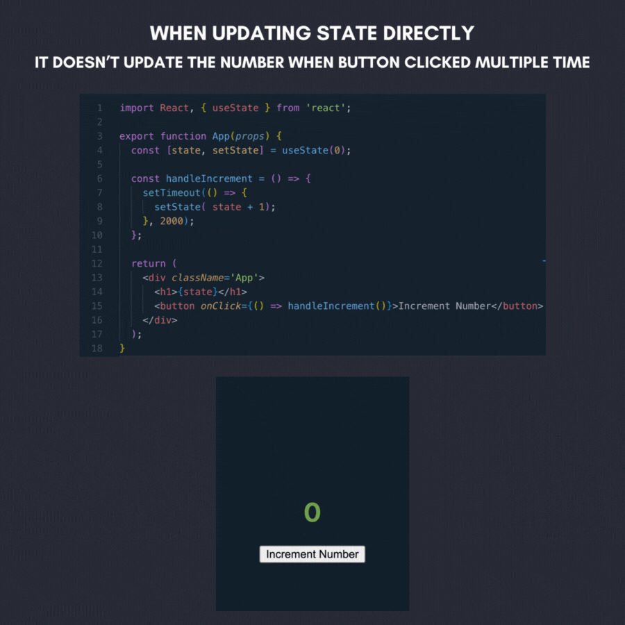 #reactjs #statemanagement #setstate #developertips #codingexamples ... #reactjs #statemanagement #setstate #developertips #codingexamples ...