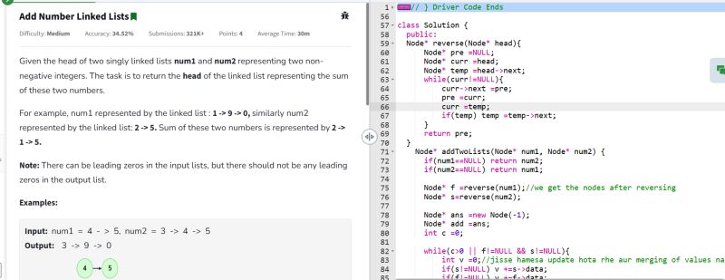 Ravi Tiwari on LinkedIn: #dsa #linkedlist #numberaddition #gfg # ... Ravi Tiwari on LinkedIn: #dsa #linkedlist #numberaddition #gfg # ...