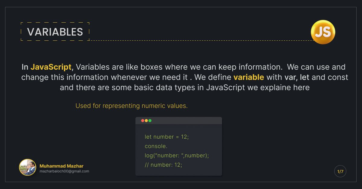 Muhammad Mazhar on LinkedIn: #javascript #variables #codingjourney # ... Muhammad Mazhar on LinkedIn: #javascript #variables #codingjourney # ...