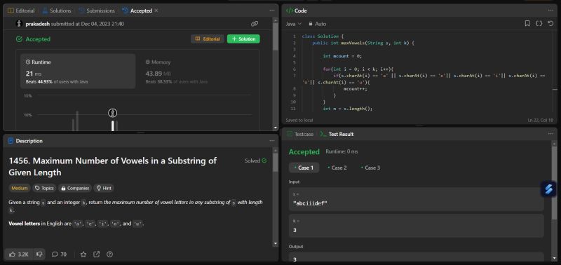 Prakadesh Ramesh on LinkedIn: #100daysofcode #leetcodejava # ... Prakadesh Ramesh on LinkedIn: #100daysofcode #leetcodejava # ...