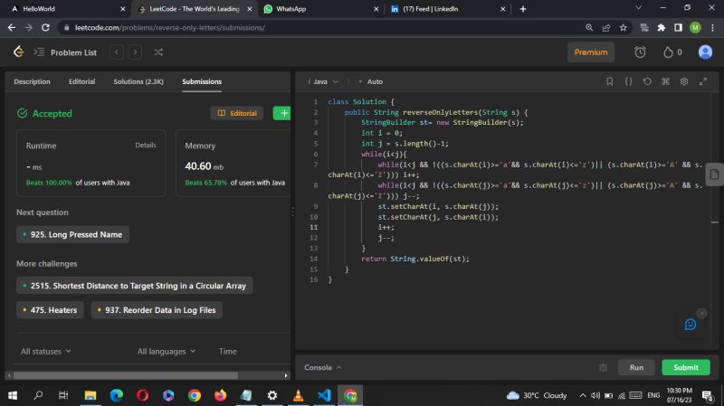 Mitun kumar Sahu on LinkedIn: #day70 #leetcode #leetcode2023 # ... Mitun kumar Sahu on LinkedIn: #day70 #leetcode #leetcode2023 # ...