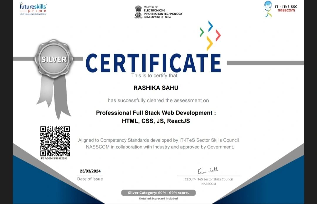 #frontend #certification #nasscom | Rashika Sahu #frontend #certification #nasscom | Rashika Sahu