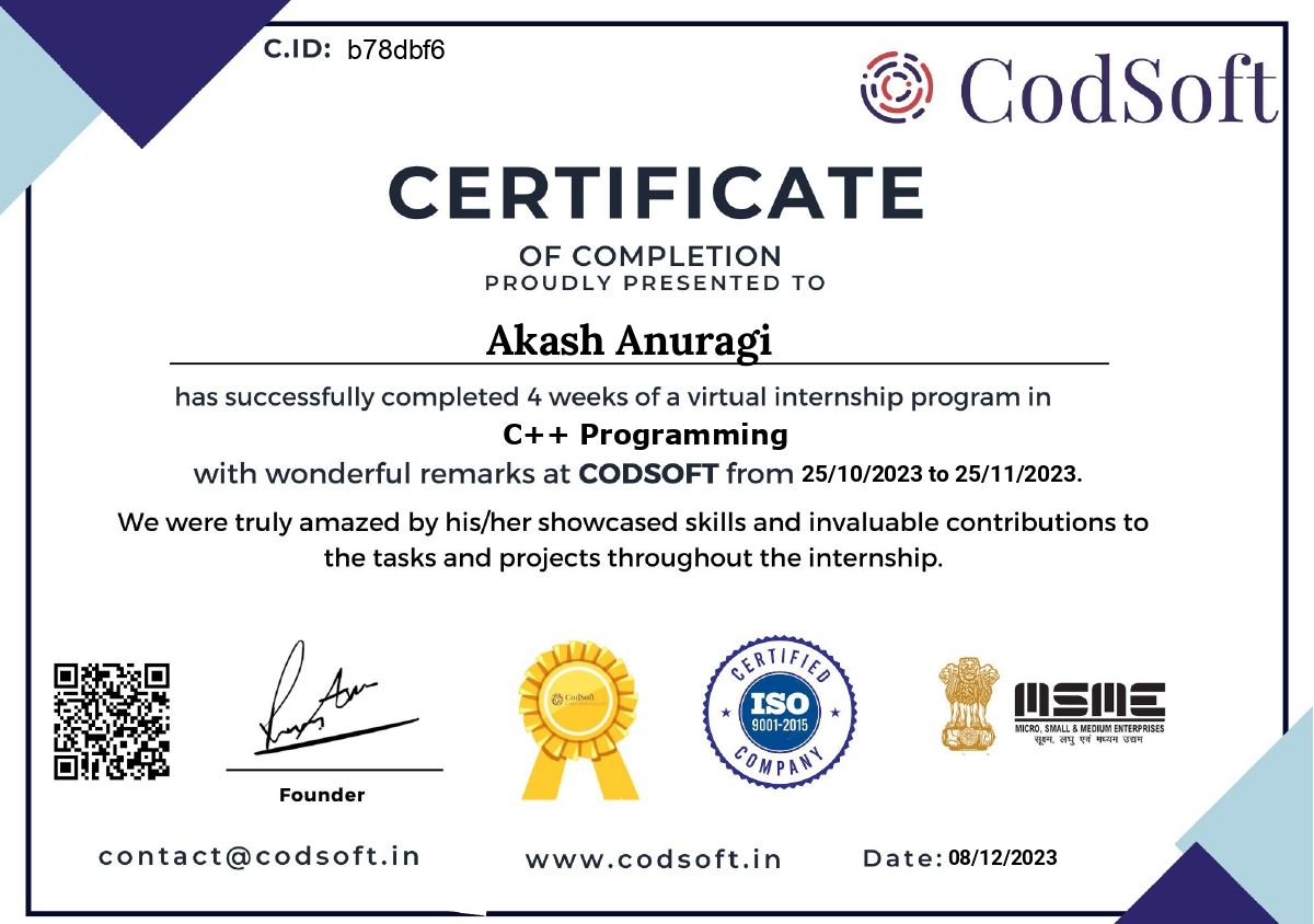 Akash Anuragi on LinkedIn: #cplusplus #programming # ... Akash Anuragi on LinkedIn: #cplusplus #programming # ...