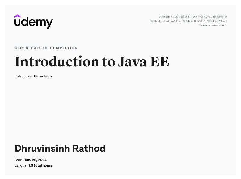 Dhruvinsinh Rathod on LinkedIn: #javaee #professionaldevelopment # ... Dhruvinsinh Rathod on LinkedIn: #javaee #professionaldevelopment # ...