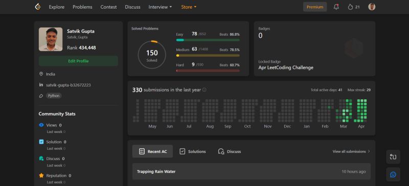 Satvik Gupta on LinkedIn: #connections #leetcode #leetcode #coding # ... Satvik Gupta on LinkedIn: #connections #leetcode #leetcode #coding # ...