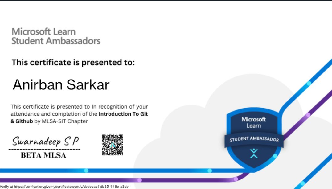 Anirban Sarkar on LinkedIn: #microsoftlearn #git #github #mlsa # ... Anirban Sarkar on LinkedIn: #microsoftlearn #git #github #mlsa # ...