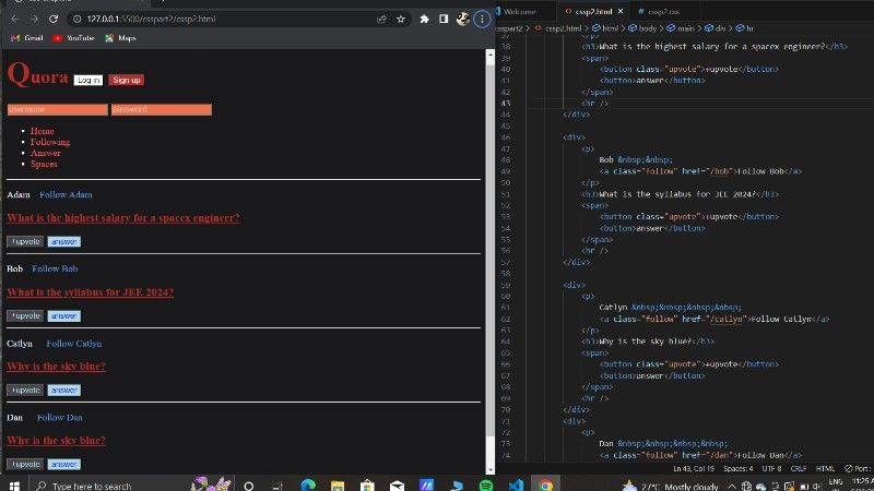 Konseng Dutta on LinkedIn: #html #css #coding #sradhadidi Konseng Dutta on LinkedIn: #html #css #coding #sradhadidi