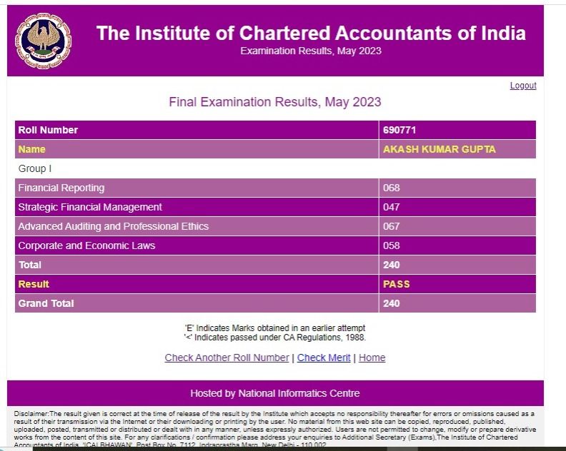 Akash Kumar Gupta on LinkedIn: #charteredaccountant #caresults #camay23 ... Akash Kumar Gupta on LinkedIn: #charteredaccountant #caresults #camay23 ...