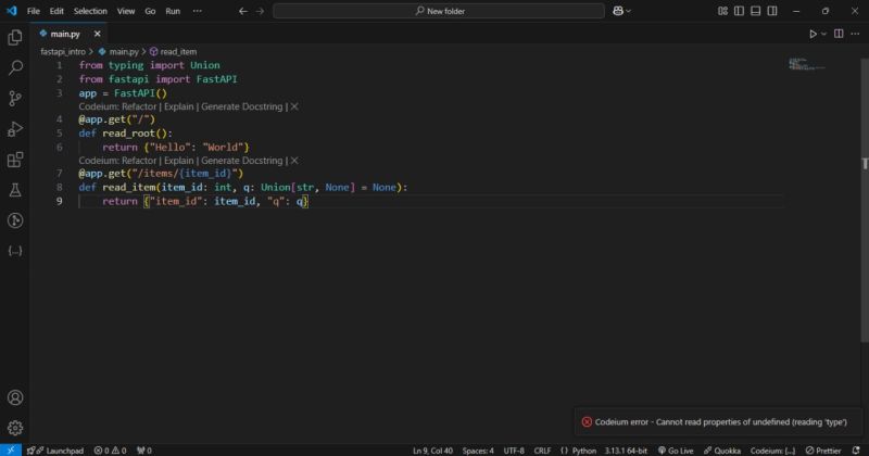 Aalain Shaikh on LinkedIn: #fastapi #python #apis #webdevelopment # ... Aalain Shaikh on LinkedIn: #fastapi #python #apis #webdevelopment # ...