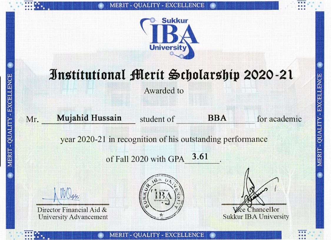 #scholarship #academicexcellence #sibau | Mujahid Hussain #scholarship #academicexcellence #sibau | Mujahid Hussain