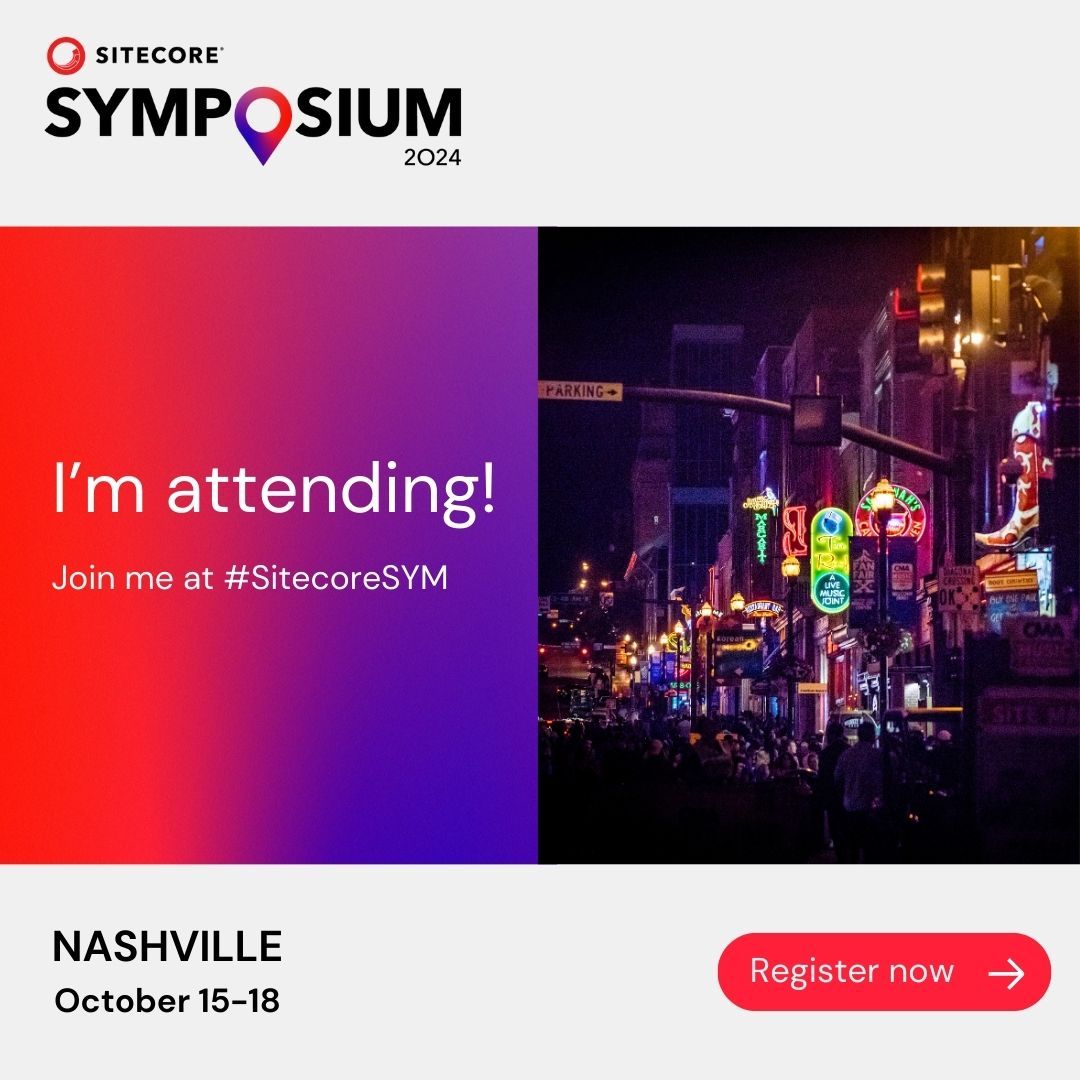 Petar Mitev on LinkedIn: Just registered for Sitecore Symposium in ... Petar Mitev on LinkedIn: Just registered for Sitecore Symposium in ...