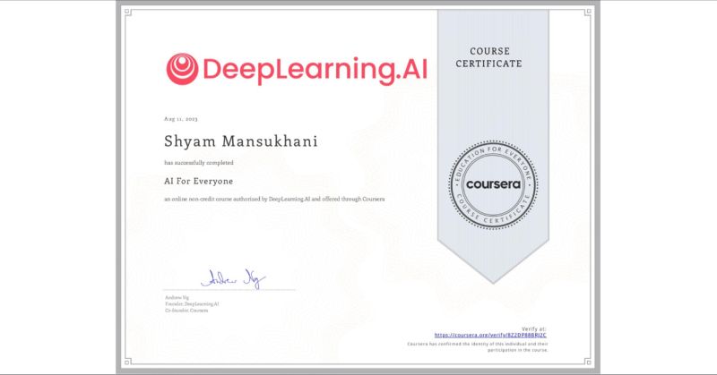 Shyam Mansukhani on LinkedIn: AI for Everyone Shyam Mansukhani on LinkedIn: AI for Everyone