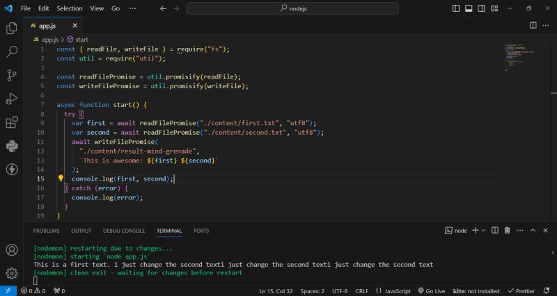 Prince Udum on LinkedIn: #100daysofcode #nodejs Prince Udum on LinkedIn: #100daysofcode #nodejs
