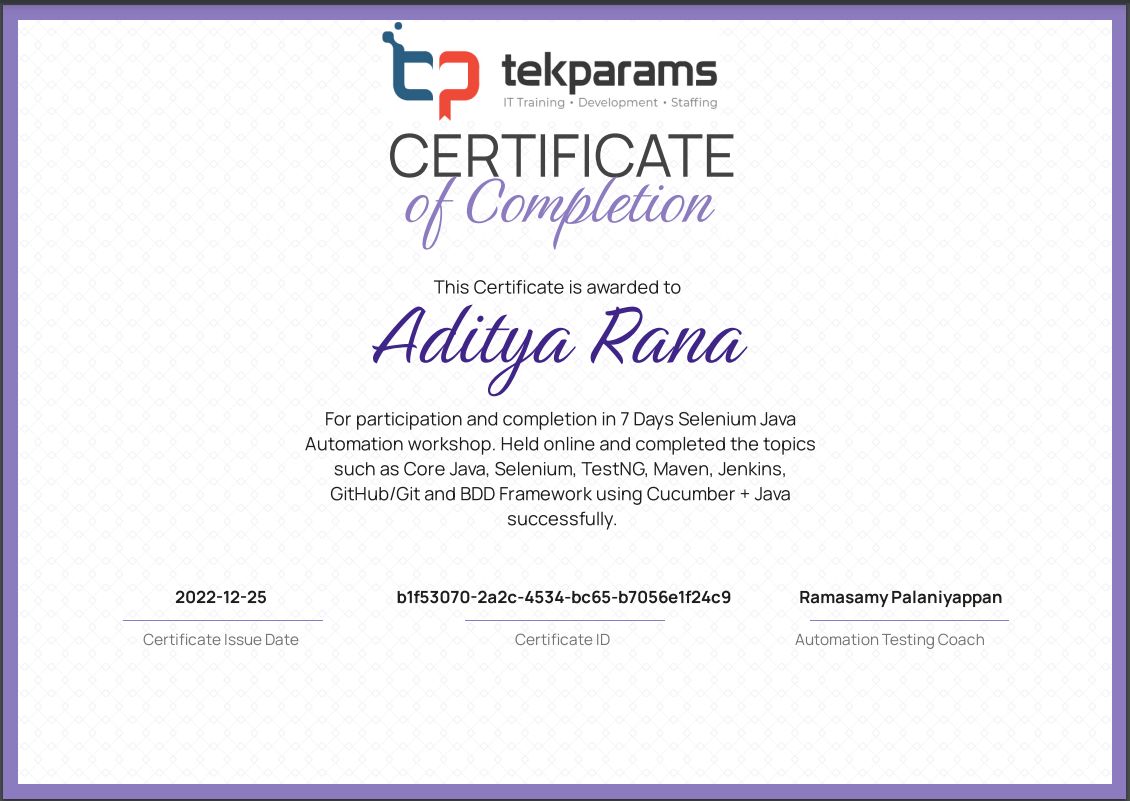 Aditya Rana on LinkedIn: #selenium #java #automation #corejava # ... Aditya Rana on LinkedIn: #selenium #java #automation #corejava # ...