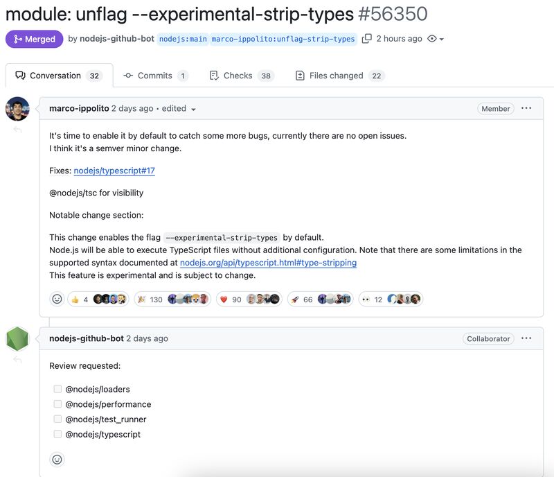 Danish Ali on LinkedIn: Node.js -> Node.ts Node now supports typescript ... Danish Ali on LinkedIn: Node.js -> Node.ts Node now supports typescript ...