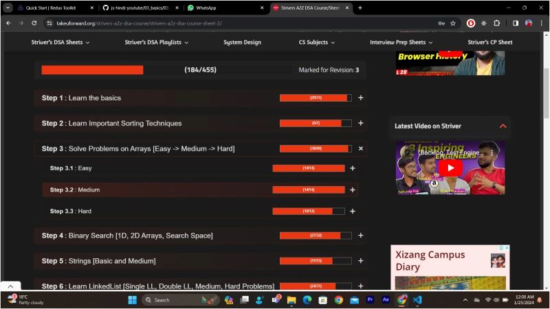 Aniket Panche on LinkedIn: #dsa #striversa2zdsa #problemsolving #arrays Aniket Panche on LinkedIn: #dsa #striversa2zdsa #problemsolving #arrays