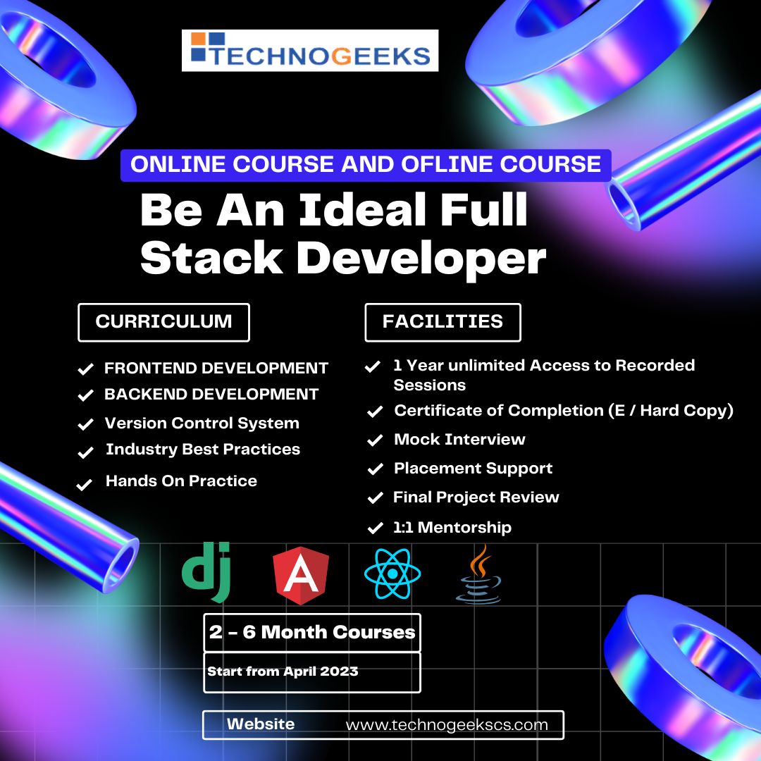 Technogeeks on LinkedIn: #technogeeks #django #angular #react #java # ... Technogeeks on LinkedIn: #technogeeks #django #angular #react #java # ...