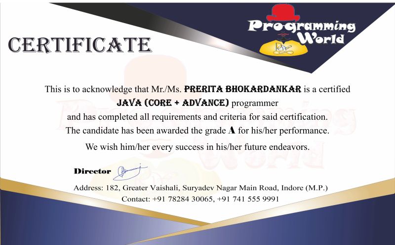 Prerita Bhokardankar on LinkedIn: #javaprogramming #oops #programmingworld Prerita Bhokardankar on LinkedIn: #javaprogramming #oops #programmingworld