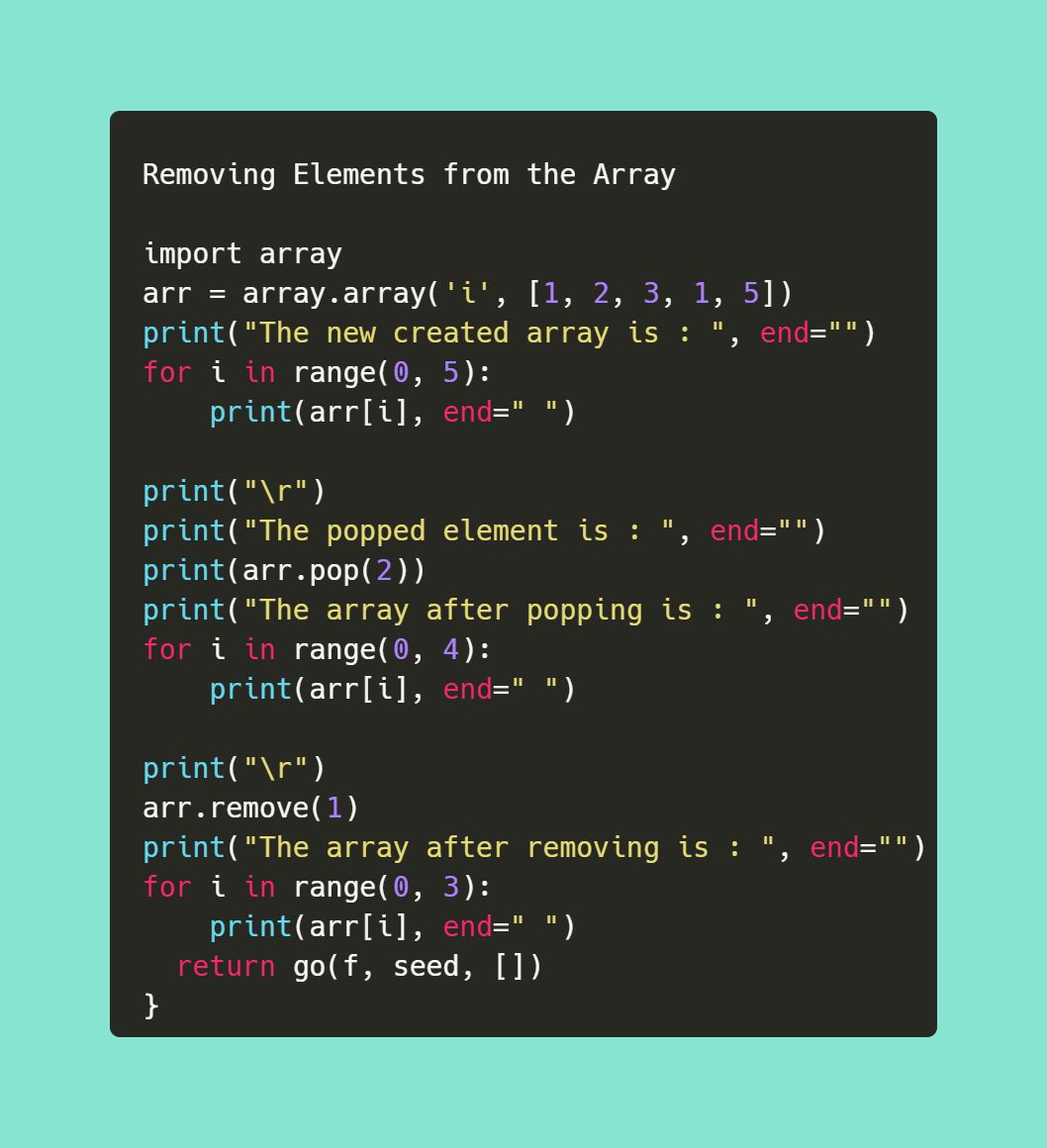 Removing Elements from the Array | Abhishek Powar Removing Elements from the Array | Abhishek Powar