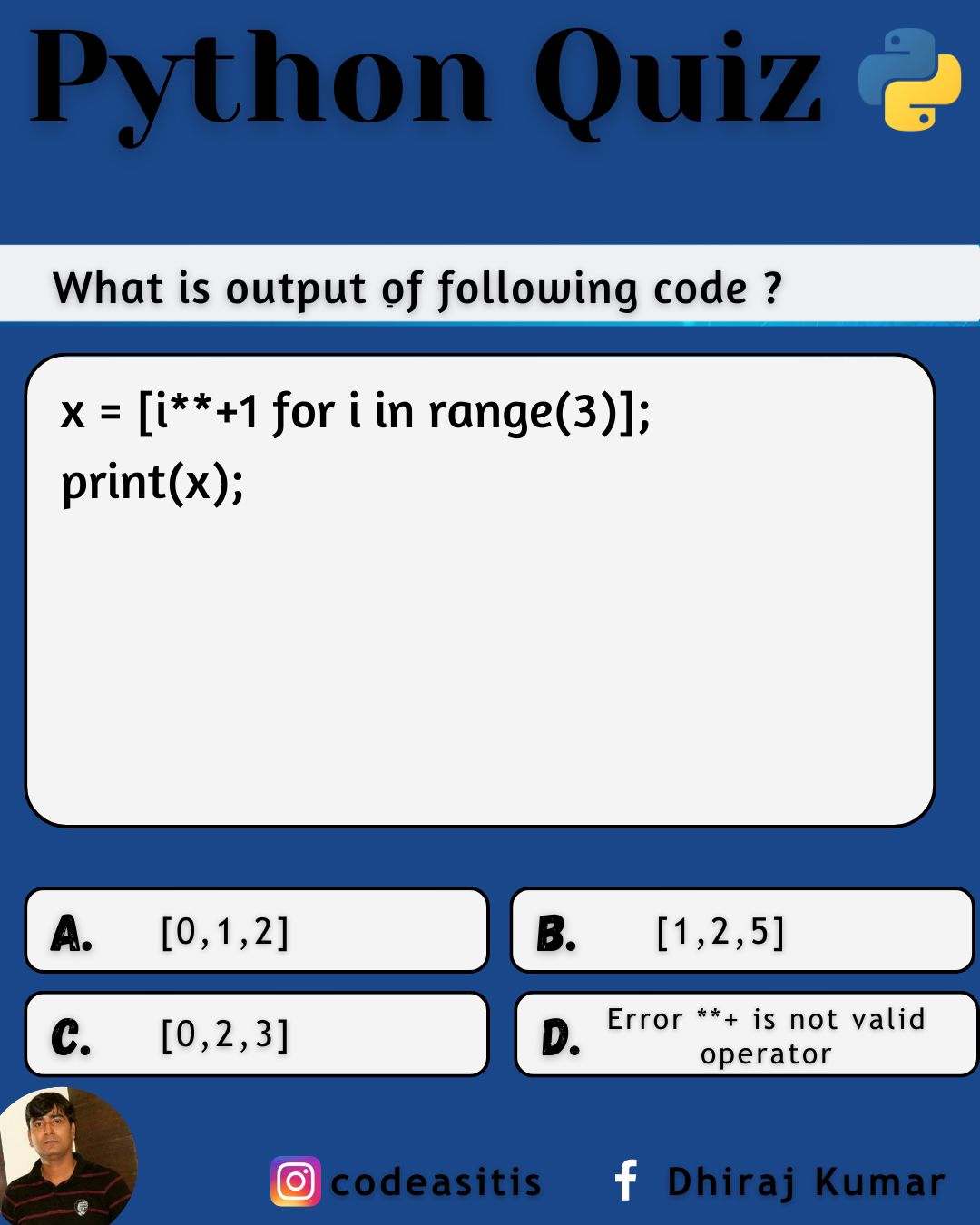 Dhiraj Kumar on LinkedIn: #python #programming #developer #programmer # ... Dhiraj Kumar on LinkedIn: #python #programming #developer #programmer # ...