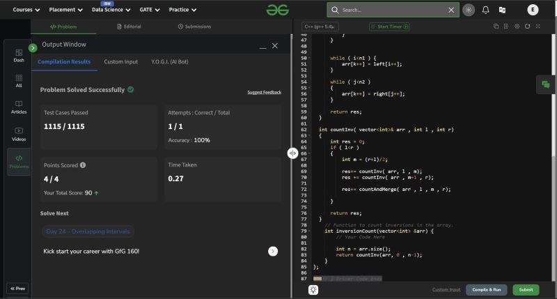 #160dayscoding #gfg160 #geekstreak2025 #gfg #geeksforgeeks #coding # ... #160dayscoding #gfg160 #geekstreak2025 #gfg #geeksforgeeks #coding # ...
