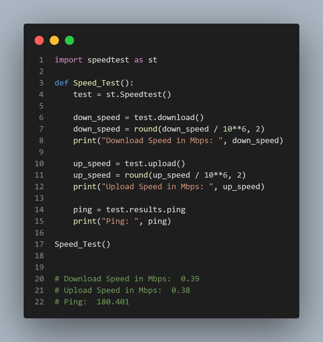 Waqas khan on LinkedIn: #pip #python #coding #internetspeed #automation ... Waqas khan on LinkedIn: #pip #python #coding #internetspeed #automation ...