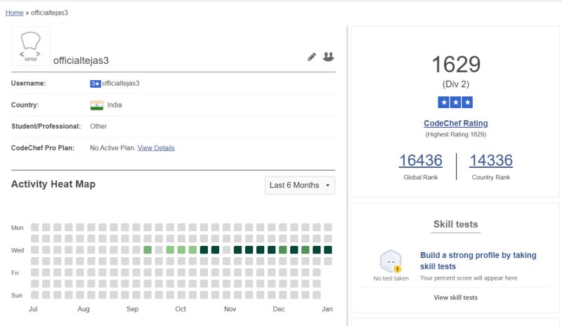 Tejas Pokalwar on LinkedIn: #codechef #programming #competitivecoding # ... Tejas Pokalwar on LinkedIn: #codechef #programming #competitivecoding # ...