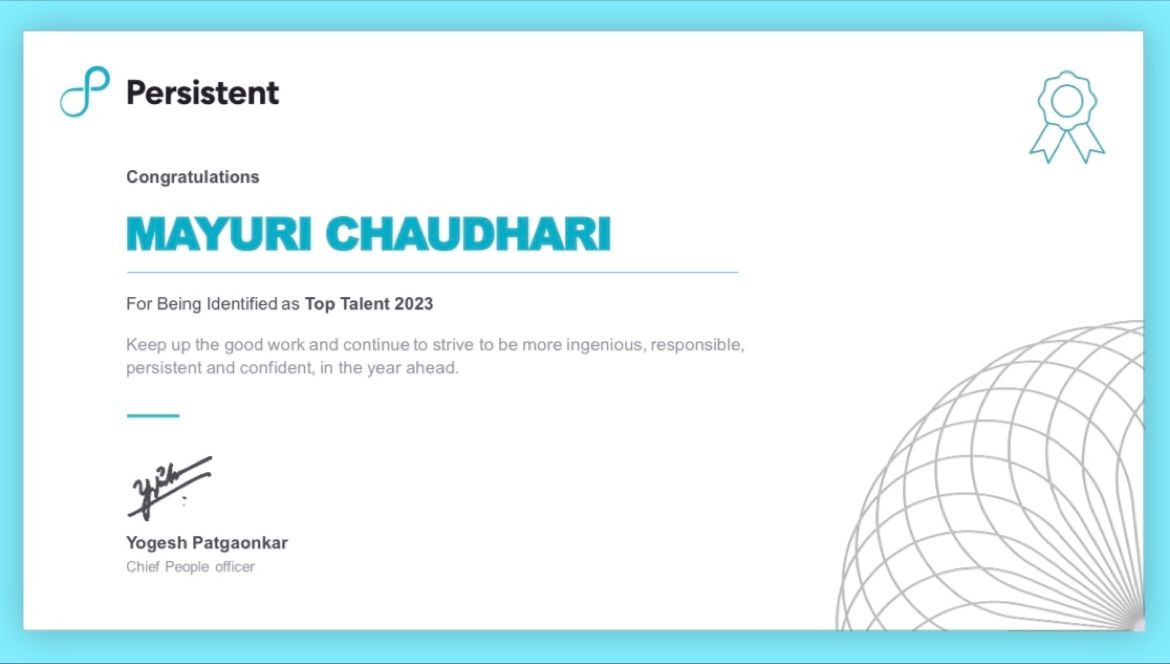 MAYURI CHAUDHARI on LinkedIn: Thrilled to be nominated as a Top Talent ... MAYURI CHAUDHARI on LinkedIn: Thrilled to be nominated as a Top Talent ...