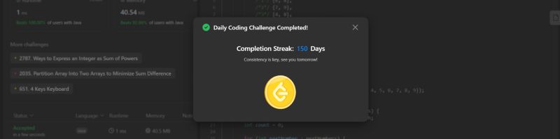 My 150-day streak on LeetCode | Shubham Rathore posted on the topic ... My 150-day streak on LeetCode | Shubham Rathore posted on the topic ...