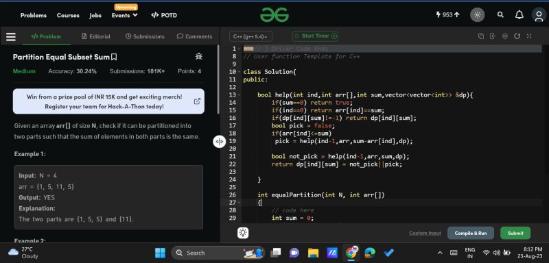 #dynamicprogramming #dp #striverdpseries #day11 #placements… | Mohd Ali #dynamicprogramming #dp #striverdpseries #day11 #placements… | Mohd Ali