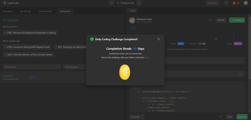 ABHISHEK PATEL on LinkedIn: #leetcode #leetcode2023 #coding # ... ABHISHEK PATEL on LinkedIn: #leetcode #leetcode2023 #coding # ...