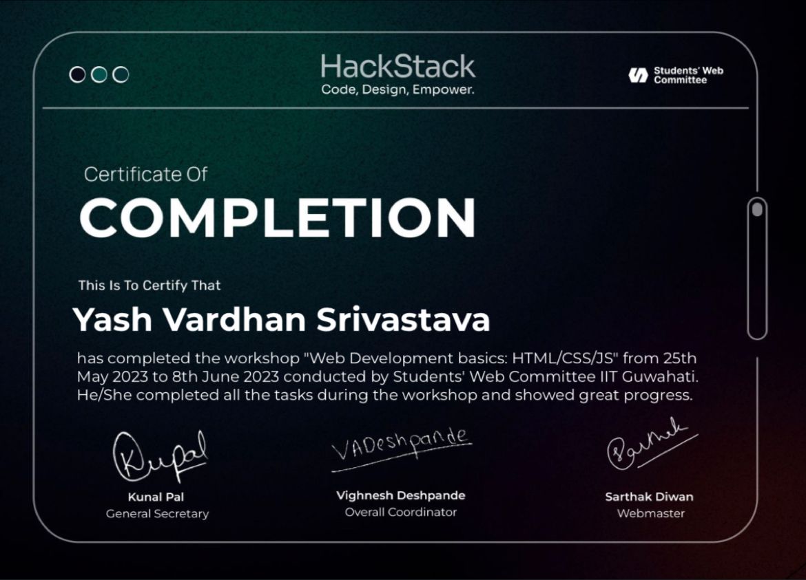 Yash Vardhan Srivastava on LinkedIn: #webdevelopment #html #css #swc # ... Yash Vardhan Srivastava on LinkedIn: #webdevelopment #html #css #swc # ...
