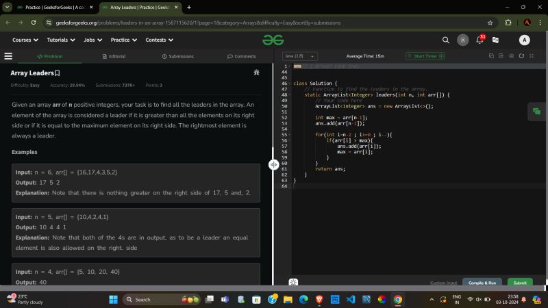 Abhijeet Karne on LinkedIn: Day 64 : Problem Statement: Given an array ... Abhijeet Karne on LinkedIn: Day 64 : Problem Statement: Given an array ...