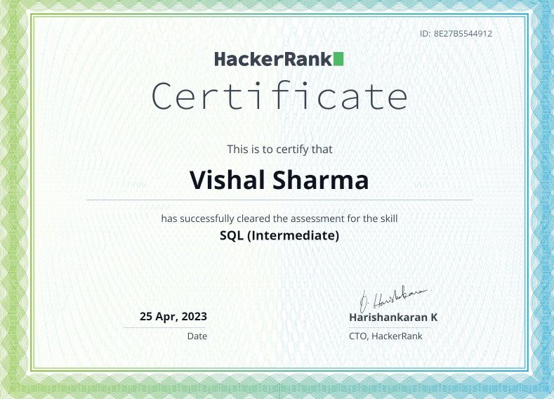 Vishal Sharma on LinkedIn: #sql #sqldeveloper #sqlqueries # ... Vishal Sharma on LinkedIn: #sql #sqldeveloper #sqlqueries # ...