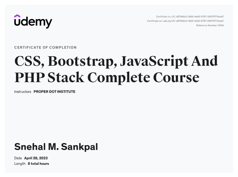 #php #javascript #css #bootstrap #udemy #share #connections | Snehal ... #php #javascript #css #bootstrap #udemy #share #connections | Snehal ...
