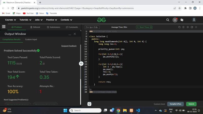 Anshu Kumar Bishwas on LinkedIn: #90days #90daysofcode #heap #geeksforgeeks Anshu Kumar Bishwas on LinkedIn: #90days #90daysofcode #heap #geeksforgeeks